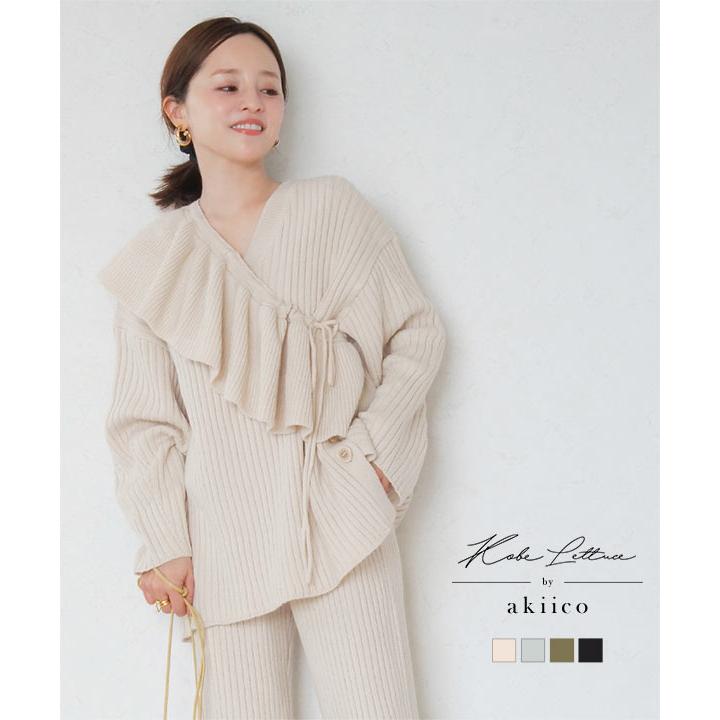 KOBE LETTUCE 田中亜希子さんコラボ ニット レディース 長袖 冬 KOBE LETTUCE 田中亜希子さんコラボ ニット レディース 長袖 冬