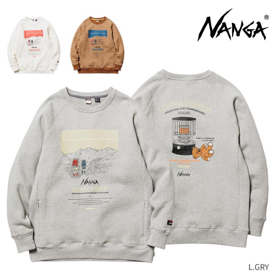 NANGA ナンガ エコハイブリッドキャンピングマナーズスウェットシャツ : n1jd : KOBEYA SPORTS WEB SHOP ...