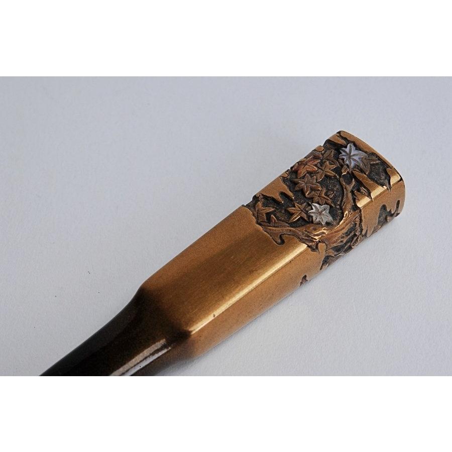 鼈甲 べっ甲 青貝象嵌 紅葉菊千鳥文 櫛笄 和装小物 和髪 鼈甲 べっ甲 青貝象嵌 紅葉菊千鳥文 櫛笄 和装小物 和髪