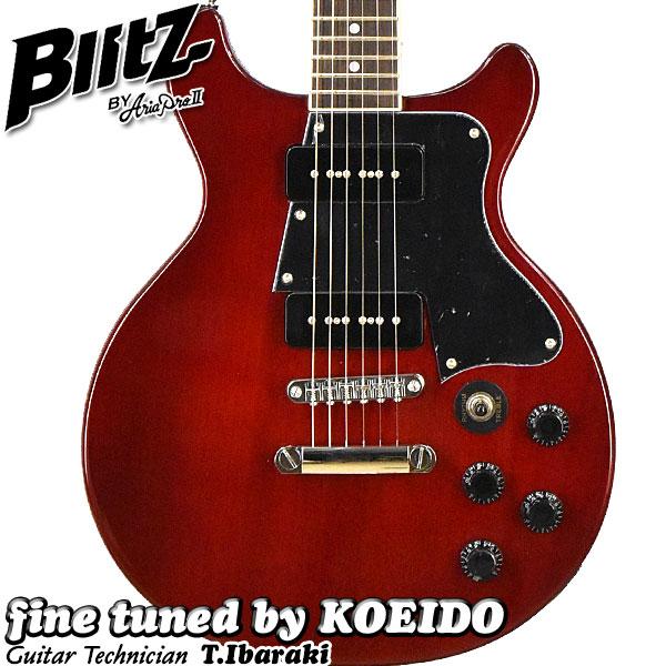 Aria Proll BLITZ by ARIA BLP-SPL/DC WR（クリップチューナー、ストラップ付き）アリア エレキギター レスポールタイプ 入門用 初心者 : 光栄堂楽器 ...