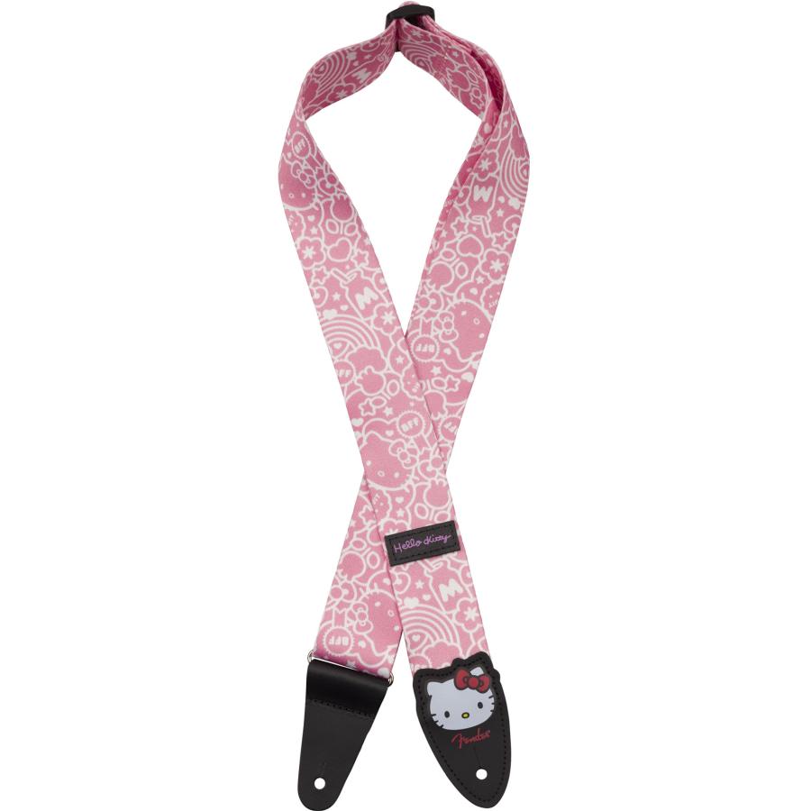 Fender x Hello Kitty Pink Poly Strap （定形外郵便発送）フェンダー ハローキティ ギターストラップ ...