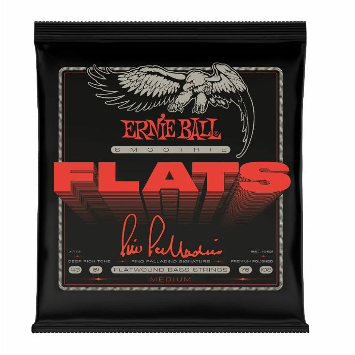 ERNIE BALL 2749 BASS Pino Palladino Smoothie Flats Bass Strings Medium 43-108[ゆうパケット発送] ピノパラディーノ ...