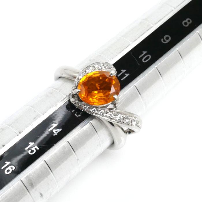 Pt900プラチナ オレンジサファイア リング・指輪 サファイア1.70ct ダイヤモンド0.14ct 12号 7.4g レディース 中古 美品 : 古恵良販売 - 通販 - Yahoo!ショッピング