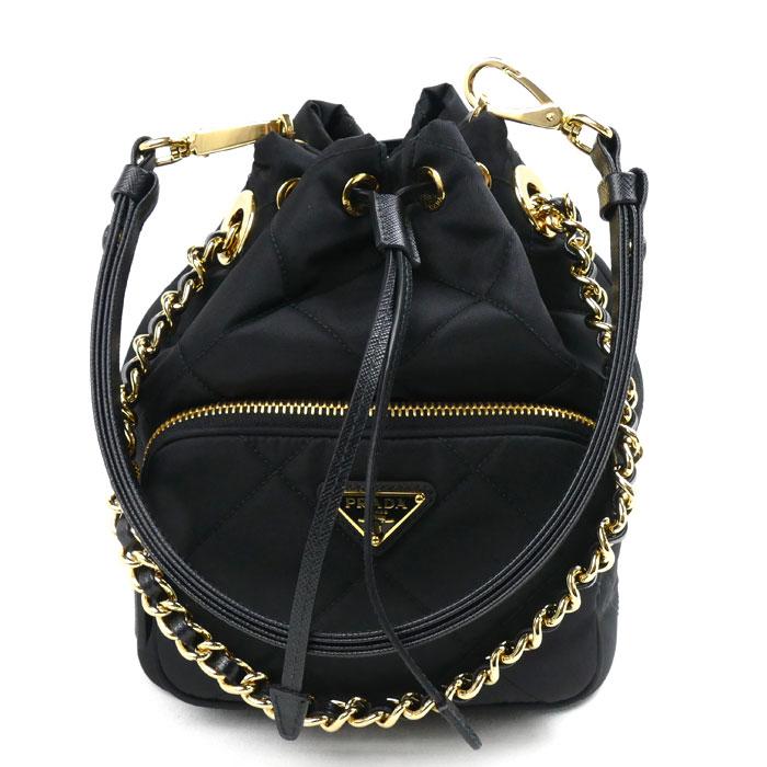 PRADA プラダ Re-Edition 1995 チェーン 2Wayショルダーバッグ ブラック 1BH038 2AOS F0002 Re-Nylon レディース 中古 美品 : k24 ...
