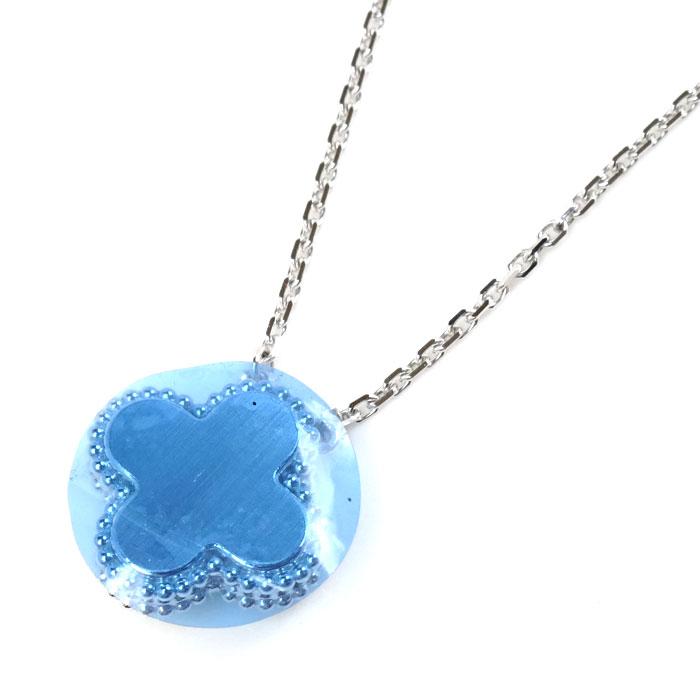 Van Cleef & Arpels ヴァンクリーフ＆アーペル K18WG ヴィンテージアルハンブラ ネックレス VCARP9RU00 7 ...