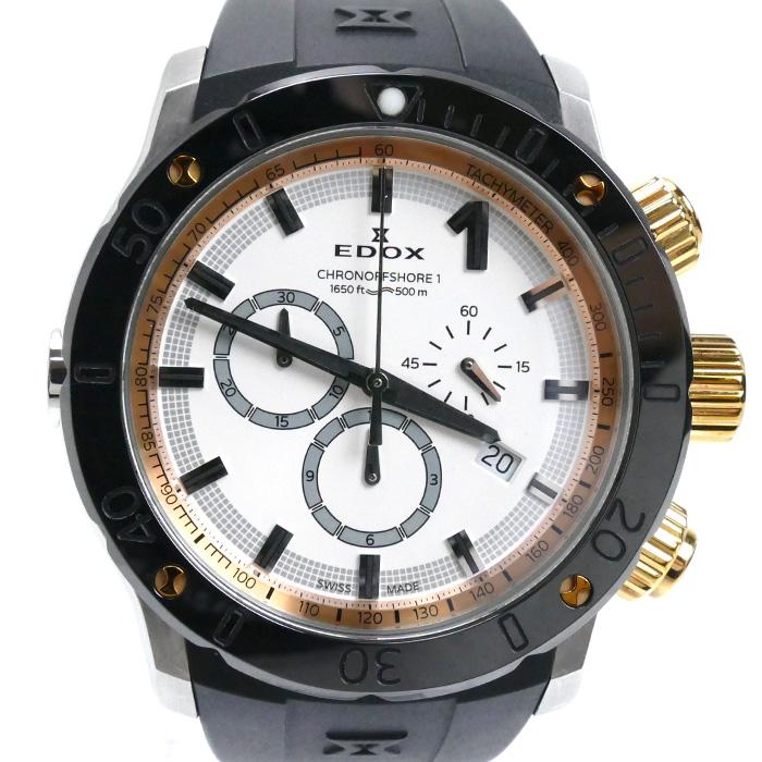 EDOX エドックス クロノオフショア 1 クロノ 腕時計 電池式 10221-357R メンズ 中古 : 古恵良販売 - 通販 - Yahoo!ショッピング
