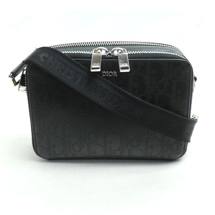 Christian Dior クリスチャンディオール ストラップ ジップポーチ ショルダーバッグ ブラック 2ESBC119VPD レディース 中古 美品 : 古恵良販売 - 通販 ...