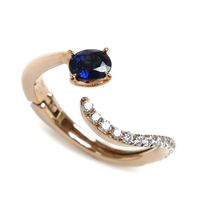 Bijoude ビジュード K18PG ピンクゴールド リング・指輪 ダイヤモンド0.20ct サファイア0.517ct 12.5号 3.8g レディース 中古 美品 : 古恵良販売 - 通販 ...