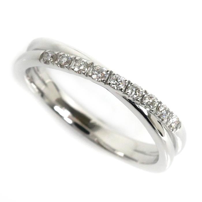 Ponte Vecchio ポンテヴェキオ K18WG ホワイトゴールド リング・指輪 ダイヤモンド0.12ct 12号 3.7g レディース 中古 美品 : sb24-0510-9 : 古 ...