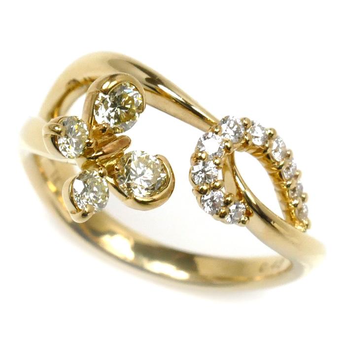 小寺智子 K18YG イエローゴールド ダイヤ リング・指輪 ダイヤモンド0.43ct 10号 4.3g レディース 中古 美品 : 古恵良販売 - 通販 - Yahoo!ショッピング