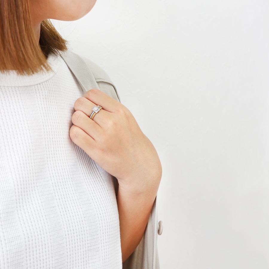 ダイヤモンド リング レディース 指輪 0.4ct k18 18金 18k ゴールドリング バケット バゲットカット ゆびわ 重ね付け 細身 日本製 : koff - 通販 - Yahoo ...