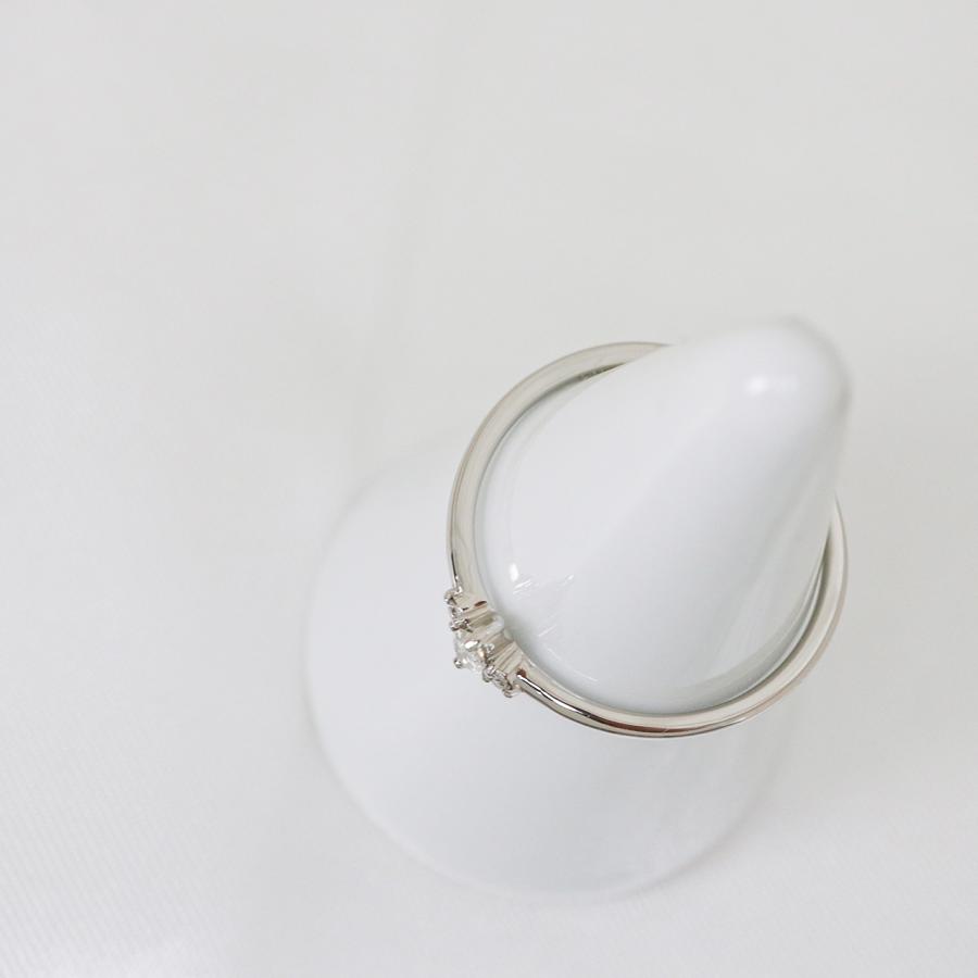 リング レディース ダイヤモンド プラチナ pt900 マーキス 0.1ctup シンプル スリーストーン 3石 華奢 極細 指輪 人気 レイヤード 日本製 :r02133p:koff ...