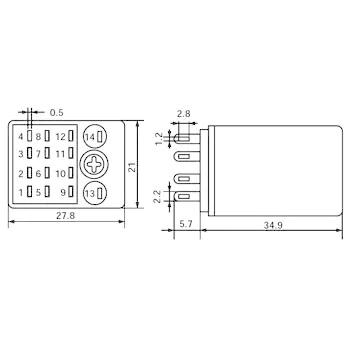 【富士電機】 ミニコントロールリレー HH54P-CRL AC100V : コガPCストア - 通販 - Yahoo!ショッピング
