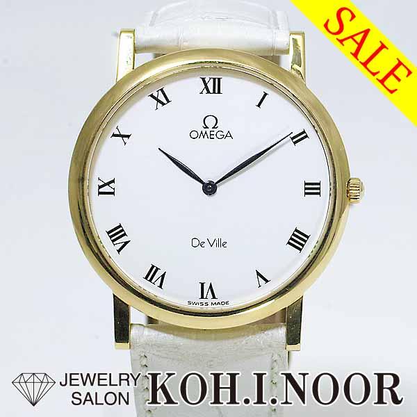 《Bargain》オメガ デビル メンズ BA195.2378 18金イエローゴールド K18YG クォーツ 約30.5g OMEGA デ ...