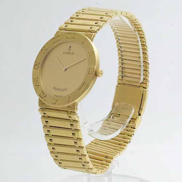 《Bargain》コルム ロムルス メンズ 50.103.56 V048 18金イエローゴールド K18YG クォーツ 総重量約77.2g CORUM ROMVLVS : 210529-22 ...