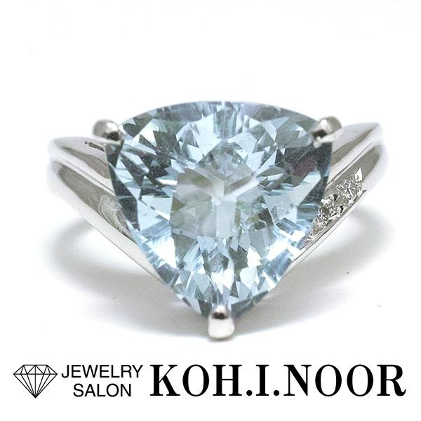 アクアマリン 4.70ct ダイヤモンド 0.02ct プラチナ PT900 リング 10号 アクワマリン : ジュエリーサロン コイノール - 通販 - Yahoo!ショッピング