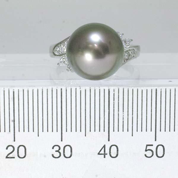 TASAKI タサキ ブラックパール 12.4mm ダイヤモンド 0.43ct プラチナ Pt900 リング 14号 真珠 クロチョウ パール : ジュエリーサロン コイノール - 通販 ...