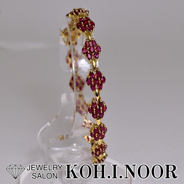 ルビー 8.80ct 18金イエローゴールド K18YG ブレスレット : ジュエリーサロン コイノール - 通販 - Yahoo!ショッピング