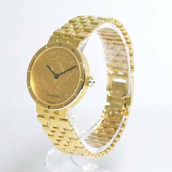 コルム コインウォッチ 5ドル 55.300.56 H44 レディース 21.6金 K21.6 18金イエローゴールド K18YG 手巻 CORUM :rK231017-2:ジュエリーサロン ...