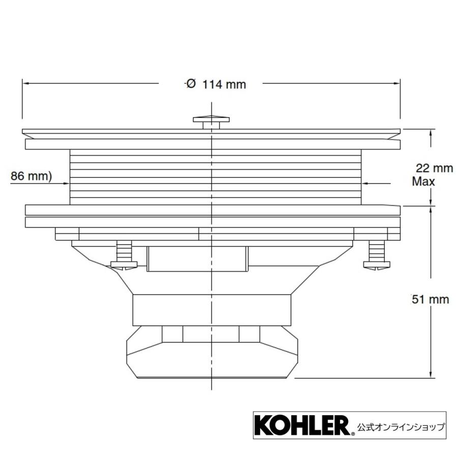 KOHLER 排水金具 2点セット キッチンシンク ストレーナー ＆ 排水トラップ | 公式 正規輸入 輸入元保証 K-8799-CP + N ...