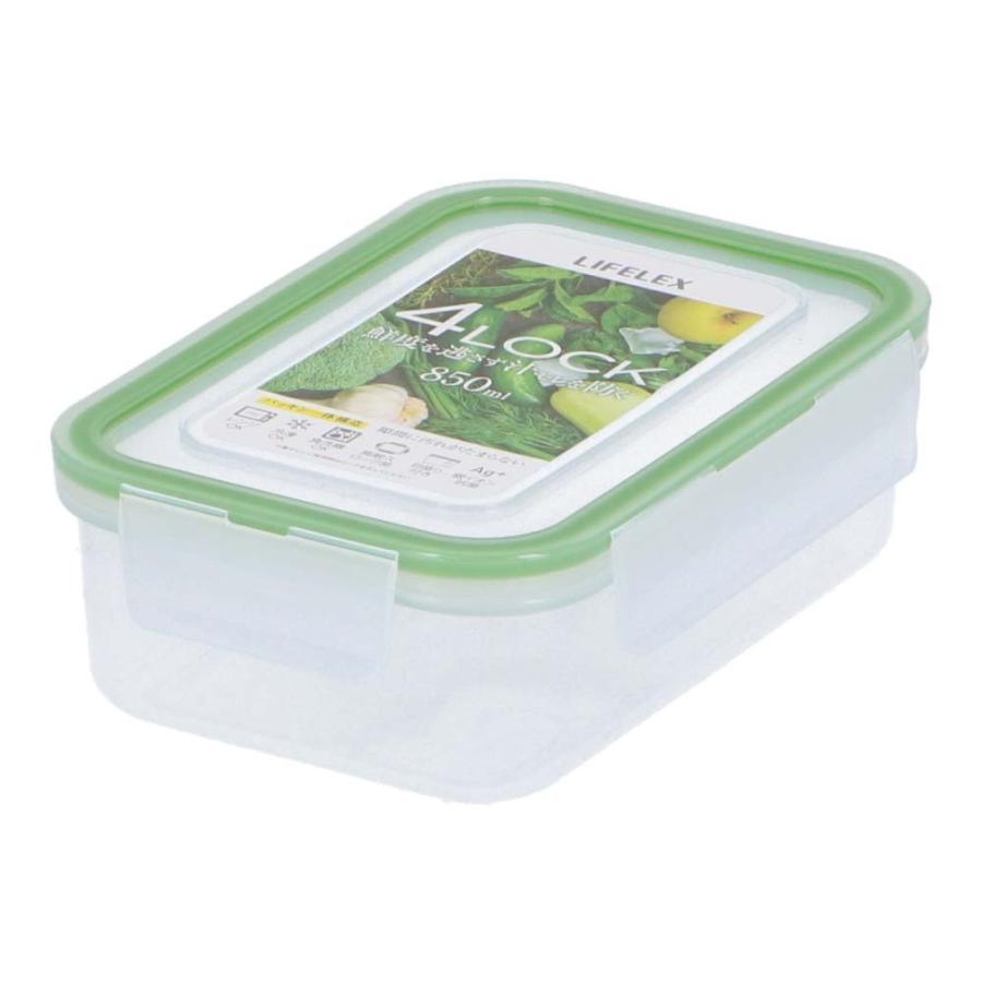 コーナン オリジナル LIFELEX 4点ロック保存容器 パッキン一体型 850ml 約幅130×奥行190×高さ63mm 製造元：アスベル(ASVEL)株式会社 : コーナンeショップ ...