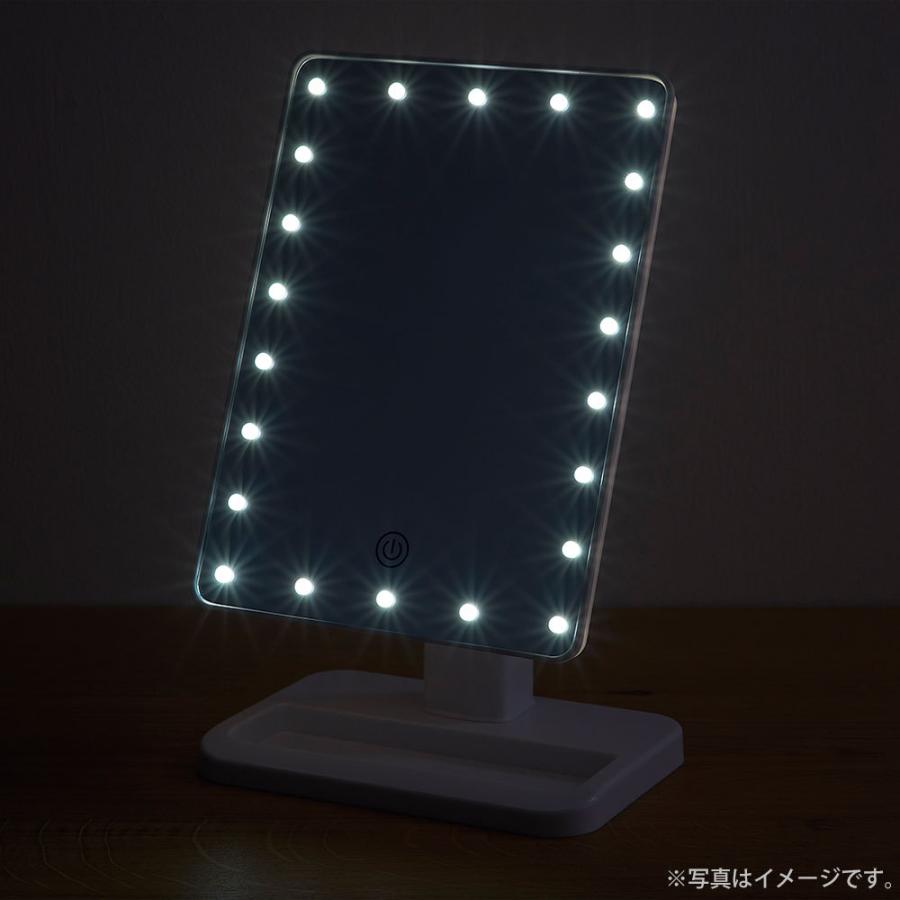 コーナン オリジナル LIFELEX 卓上回転LEDミラー22球 WH 鏡面縦使用時：約幅17×奥行11.7×高さ27cm : コーナンeショップ Yahoo!ショッピング店 - 通販 ...