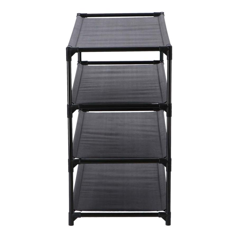 コーナンオリジナル LIFELEX 簡易シューズラック4段 BK 6030−55 (約)幅62x奥行30x高さ53cm : コーナンeショップ Yahoo!ショッピング店 - 通販 ...