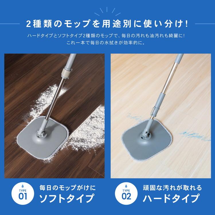 コーナンオリジナル LIFELEX 回転モップ替2枚入 SI21−2916 : コーナンeショップ Yahoo!ショッピング店 - 通販 - Yahoo!ショッピング