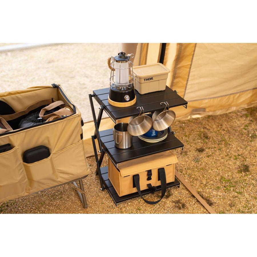 コーナンオリジナル SOUTHERNPORT アルミラック3段 ブラック SP23−2907 : コーナンeショップ Yahoo!ショッピング店 - 通販 - Yahoo!ショッピング