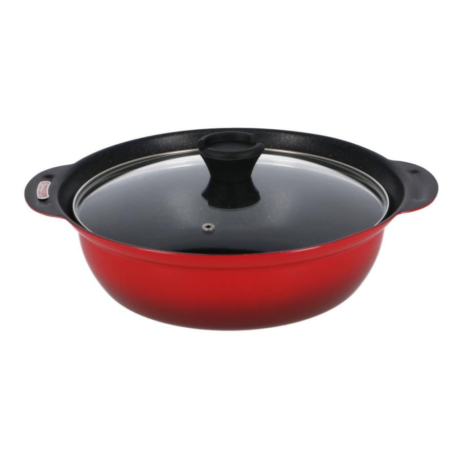 ブランド登録なし コーナンオリジナル 卓上鍋 レッド 27cm／IH対応 : コーナンeショップ Yahoo!ショッピング店 - 通販 - Yahoo!ショッピング