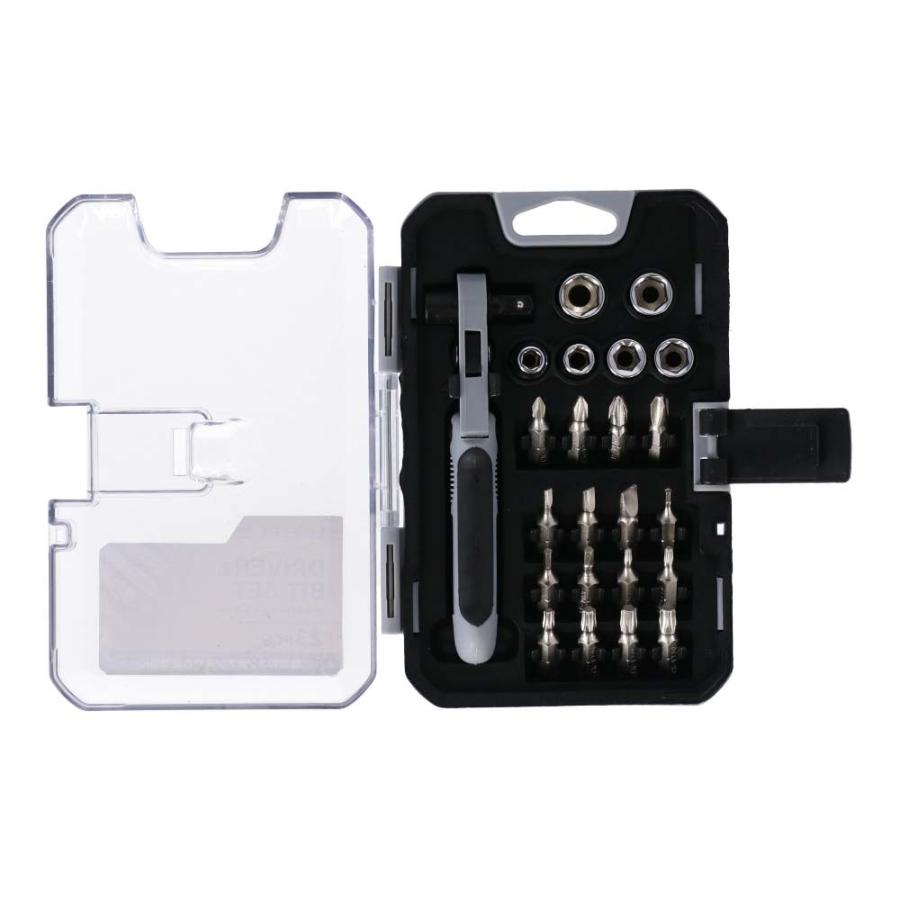 コーナン オリジナル LIFELEX ドライバー＆ビット ラチェットオフセット23pcs : コーナンeショップ Yahoo!ショッピング店 - 通販 - Yahoo!ショッピング