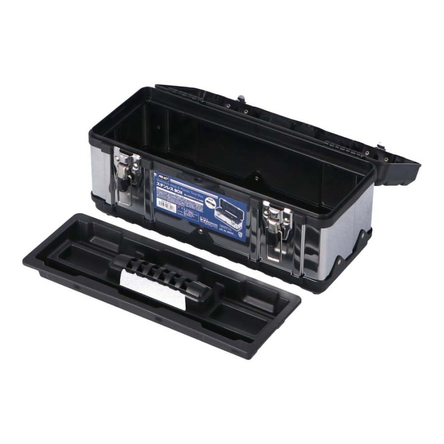 コーナン オリジナル PROACT ステンレンスBOX 工具箱 400BLACK : コーナンeショップ Yahoo!ショッピング店 - 通販 ...