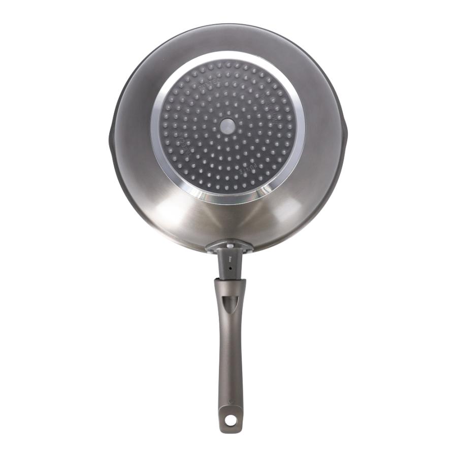 コーナン オリジナル LIFELEX 圧縮フッ素コートこびりつきにくいフライパン 24cm深型 KHK05-4473 直火/IH対応 日本製 25.3×45.4×11.2cm ...