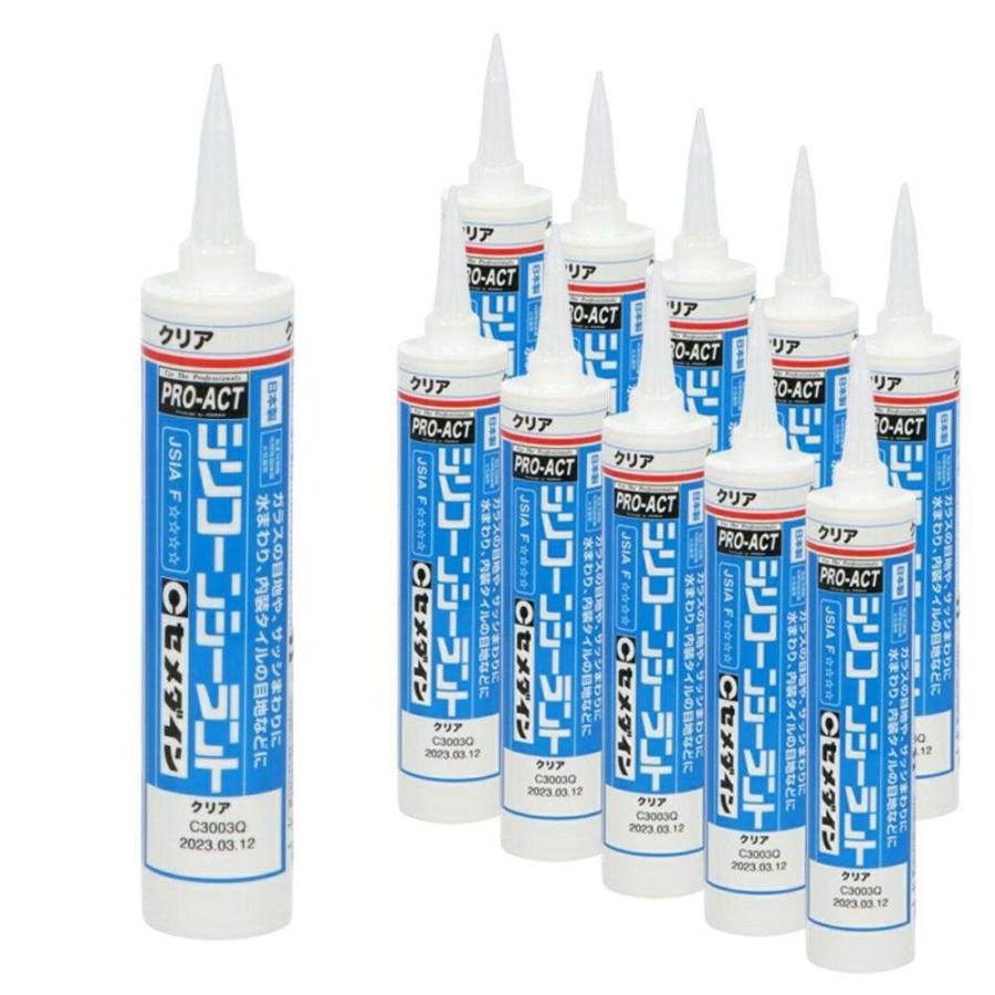 シリコーンシーラント クリア 300ml ×10本 クリア 10本 : コーナンeショップ Yahoo!ショッピング店 - 通販 - Yahoo!ショッピング