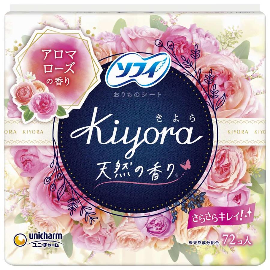 unicharm ユニ・チャーム ソフィ Kiyora(きよら) アロマローズ 72枚 : コーナンeショップ Yahoo!ショッピング店 - 通販 - Yahoo!ショッピング