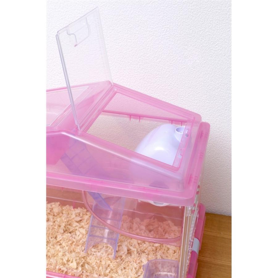 IRIS OHYAMA アイリスオーヤマ ハムスターケージ PHSC−411 クリアピンク : コーナンeショップ Yahoo!ショッピング店 - 通販 - Yahoo!ショッピング