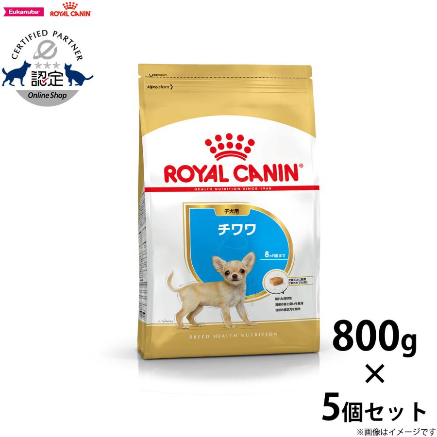ロイヤルカナン 犬 ドッグフード チワワ 子犬用 800g×5個 : コジコジ - 通販 - Yahoo!ショッピング