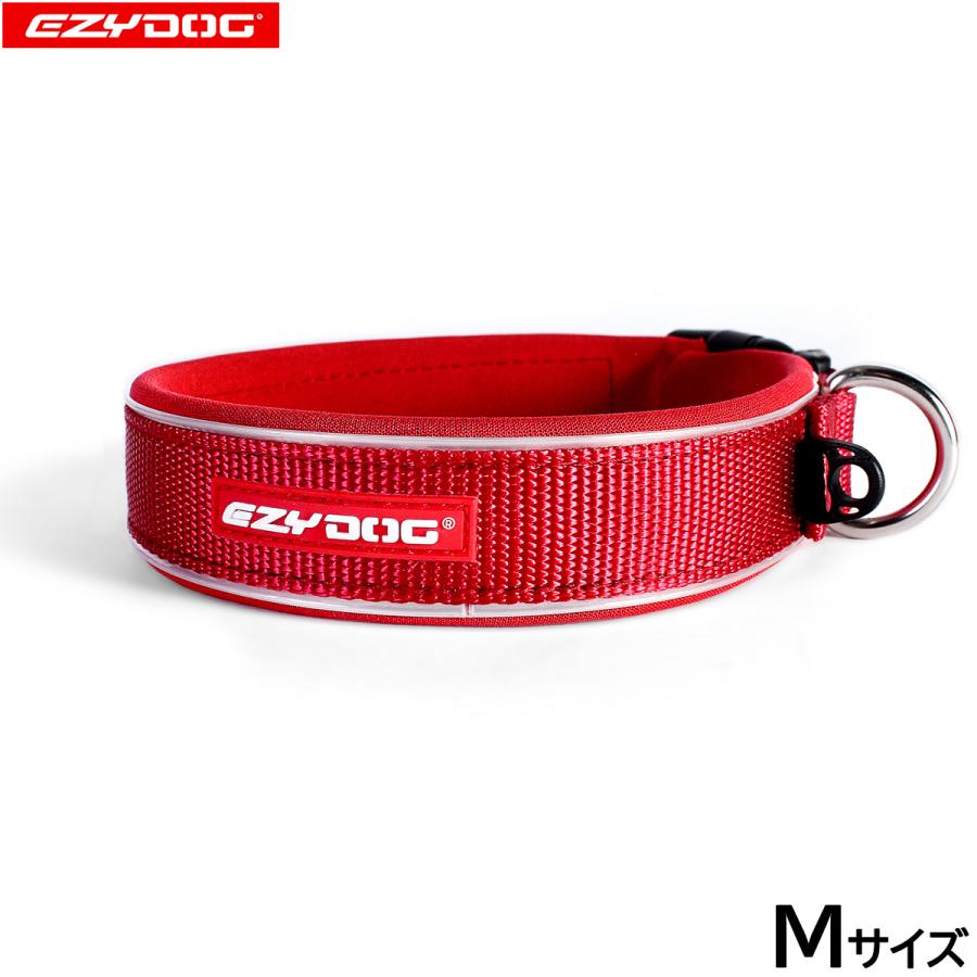 イージードッグ EZYDOG ネオカラー M レッド 首輪 ウェットスーツ素材 反射 中型犬 : コジコジ - 通販 - Yahoo!ショッピング