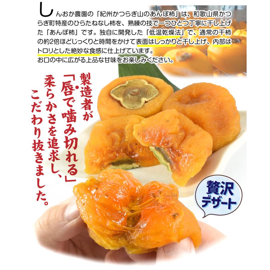 干し柿 かつらぎ山のあんぽ柿 320g 和歌山産 160g×2パック 送料無料 ポスト投函 食品 : くだもの大陸・国華園 - 通販 - Yahoo!ショッピング
