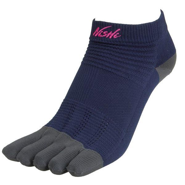 ニシ・スポーツ NISHI/陸上競技用 5本指 ソックス/アスリート5フィンガー レーシングソックス/N22-007 0577/ネイビー×チャコールグレー/サイズ：25-27cm/返品・交換 ...