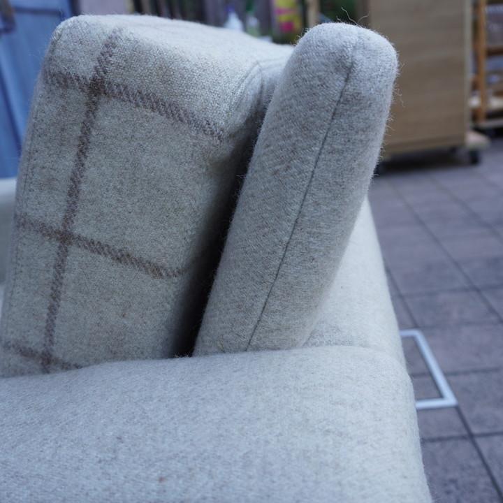 デンマーク製 ローズウッド シングルソファ アームチェア 1人掛けソファ 北欧家具 1Pソファ オフホワイト チェック柄 レトロ BL127 : kokoelma - 通販 - Yahoo ...