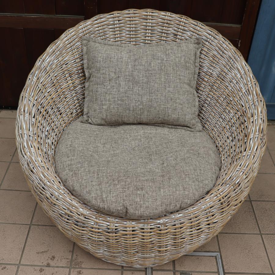 Kayu style カユスタイル クンタン シングルソファ ラタン ラウンジチェア リゾートスタイル オリエンタル モダン 1人掛けソファ ...