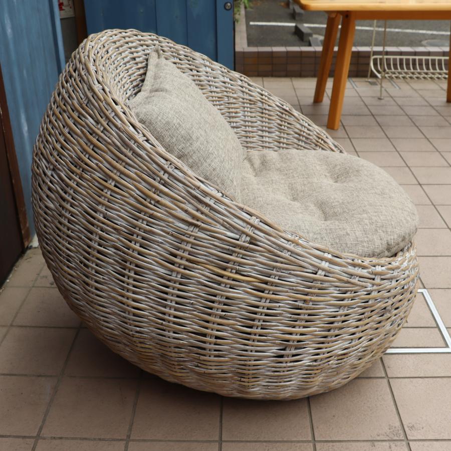 Kayu style カユスタイル クンタン シングルソファ ラタン ラウンジチェア リゾートスタイル オリエンタル モダン 1人掛けソファ ...
