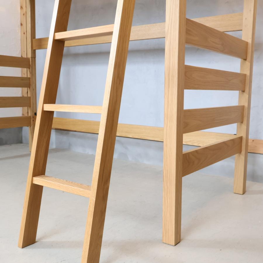 無印良品 MUJI オーク材 セミシングル ハイベッド マットレス付 無印良品 MUJI オーク材 セミシングル ハイベッド マットレス付