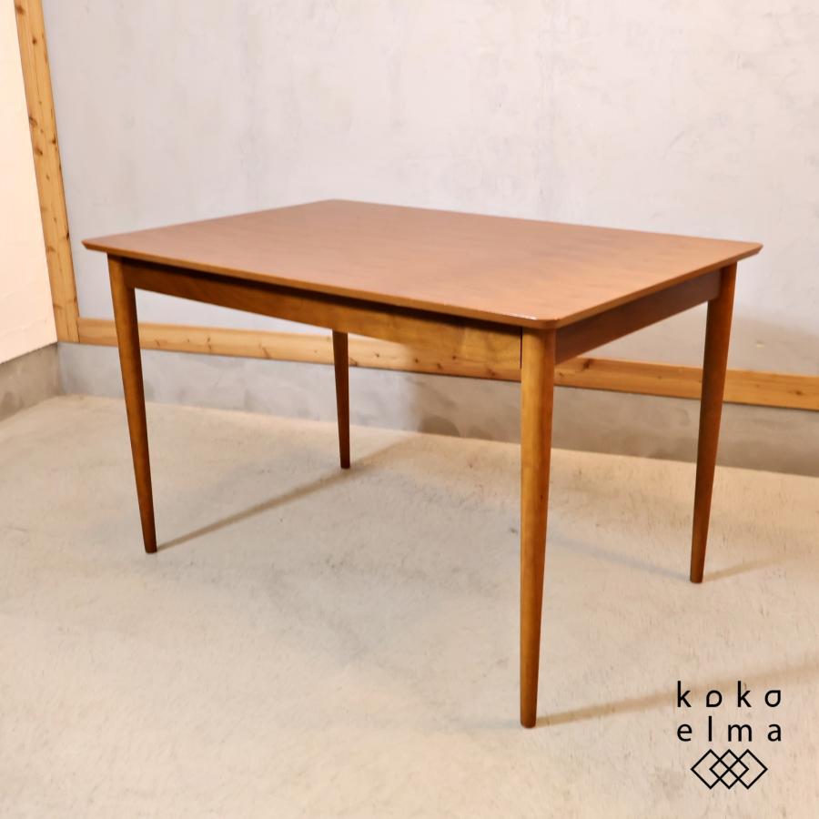 北欧スタイル ウォールナット ダイニングテーブル 食卓 天然木 2〜4人用 シンプル ナチュラル モダン カフェテイスト コンパクト ...