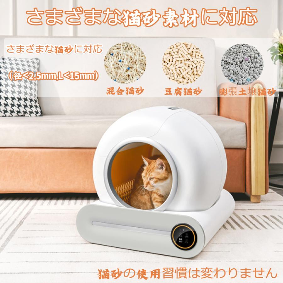 猫用自動トイレ 大型 猫のトイレ センサー付き 65L特大容量 低ノイズ 消臭 除菌 多頭飼い 自動清掃 猫砂飛び散り防止 お手入れ簡単 安全保護機能 専用アプリ : 心美ショップ - 通販 ...