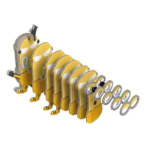 紙製3Dクラフトキット minions EUGY ミニオンズ ケビン No C502 ユーギー 立体パズル キャラクター グッズ かわいい 雑貨 好き おもちゃ 工作セット 飾る 作る ...