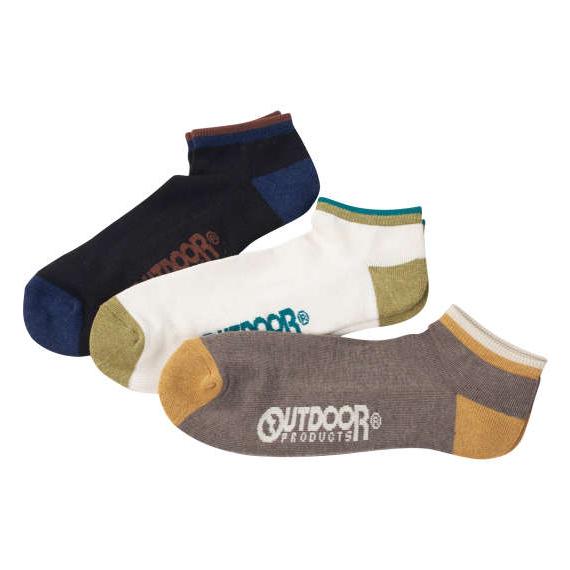 OUTDOOR PRODUCTS 大きいサイズ メンズ OUTDOOR PRODUCTS3P口ゴムライン配色アンクルソックス 大きいサイズ メンズ 3L 4L 5L 6L : 大きいサイズ専門 ...