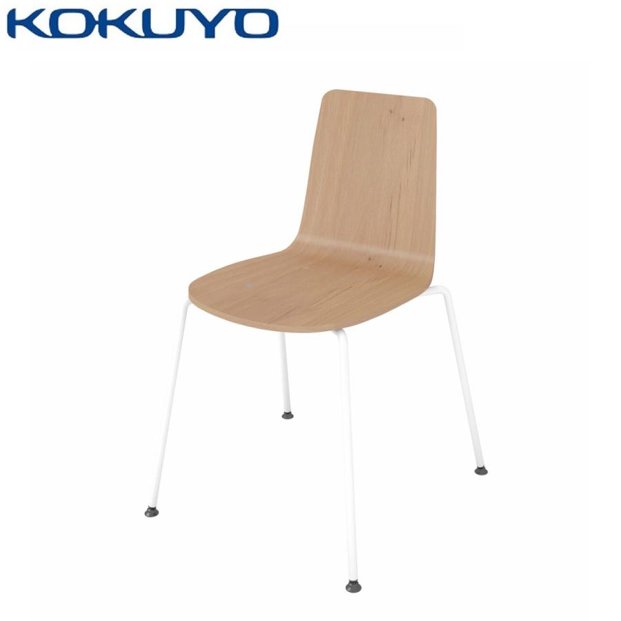 【ラクラク納品】コクヨ チェア Mycket ミケット K03-W01-MY3X2 4本脚 塗装脚 合板シート 座パッドなし ホワイト脚 : fn100908 : コクヨオンラインストア ...