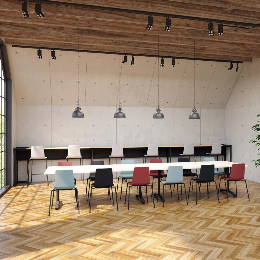 【ラクラク納品】コクヨ チェア Mycket ミケット K03-W01-MY3X2 4本脚 塗装脚 合板シート 座パッドなし ホワイト脚 :fn100908:コクヨオンラインストア Yahoo ...